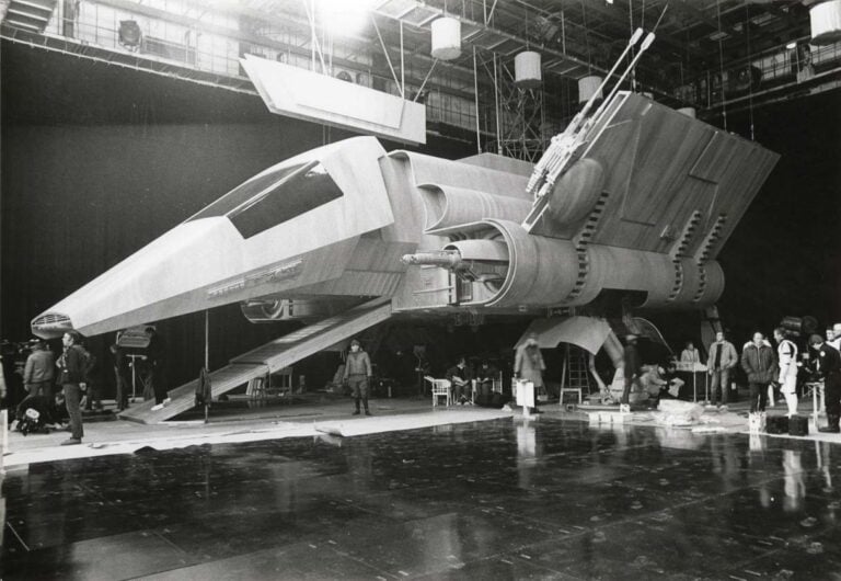 Lambda-class T-4a shuttle - Rare Behind the Scenes Photograph