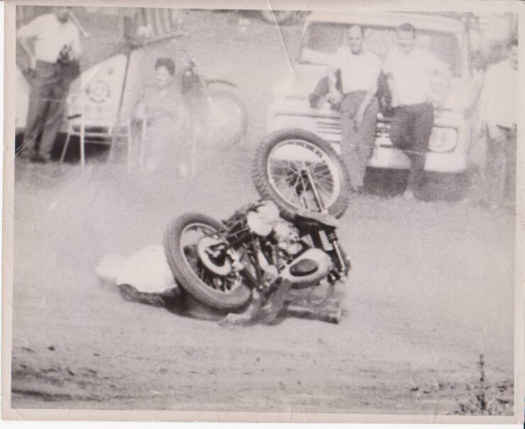 Vintage Motorcycle Crash