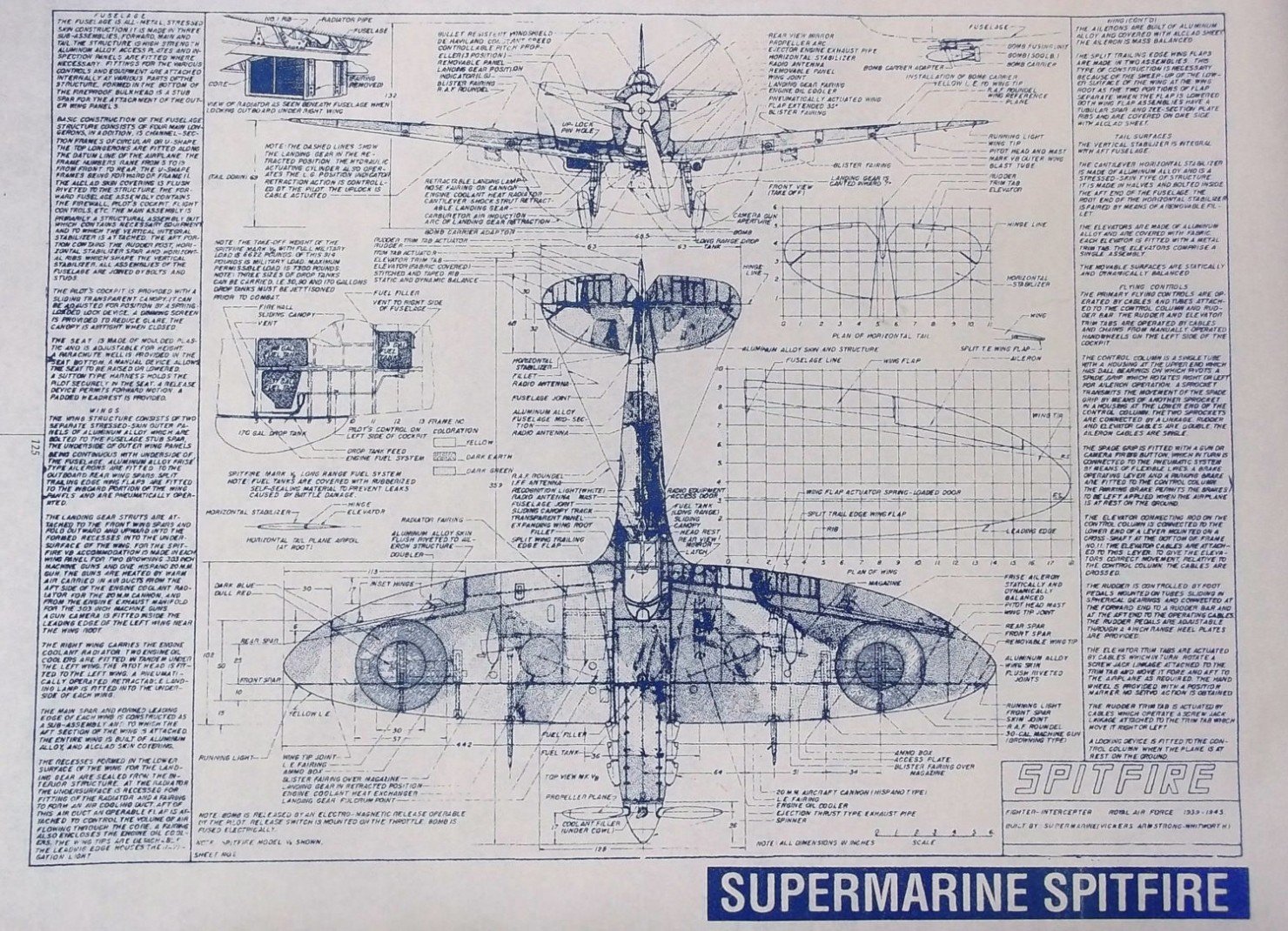 Supermarine Spitfire Blueprints