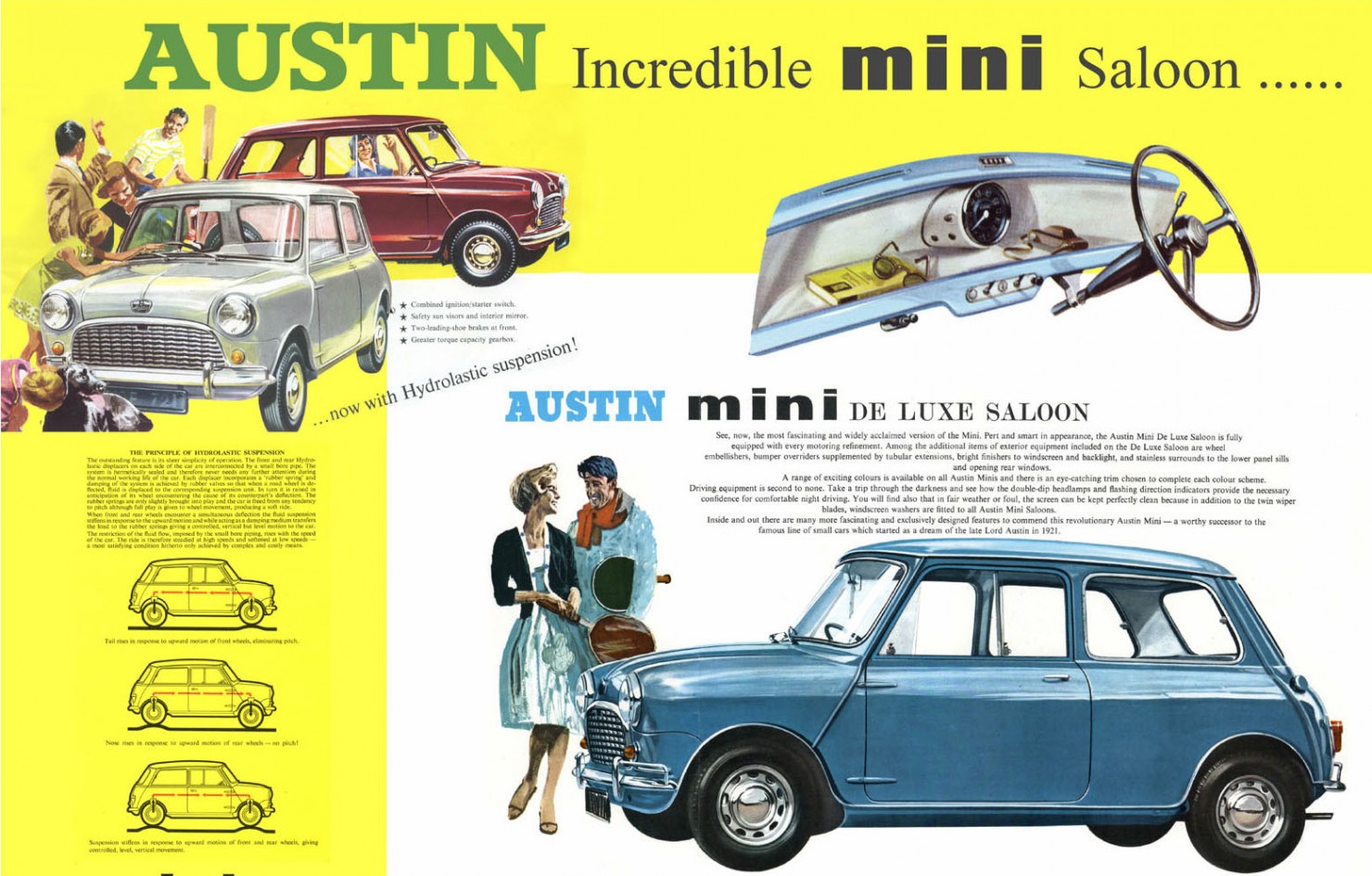 Austin Mini Saloon Poster