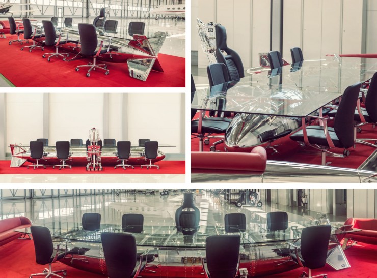 Harrier Drop Tank Boardroom Desk