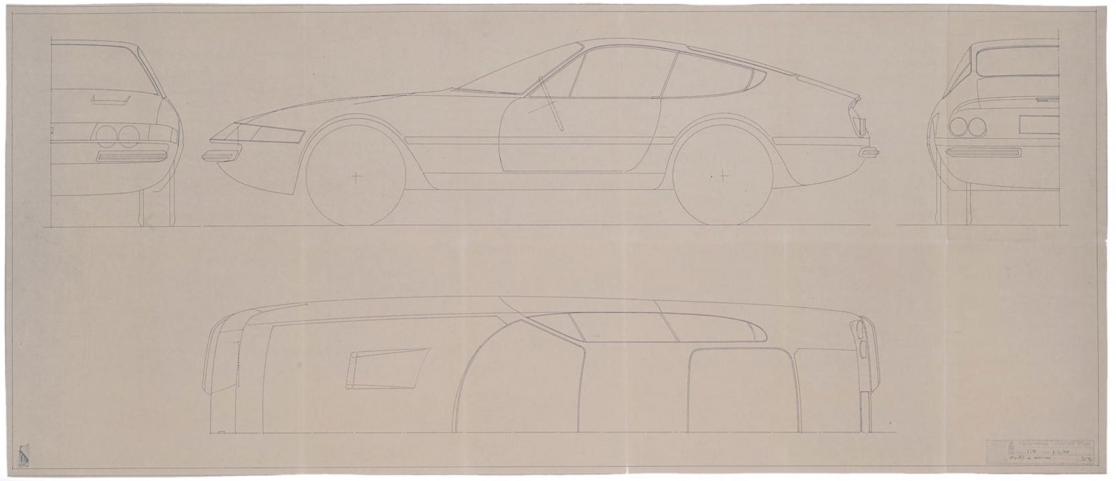 Original Ferrari Blueprints