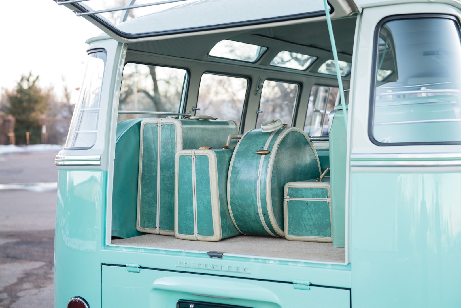 Volkswagen 23-Window Microbus + Eriba Puck Camper