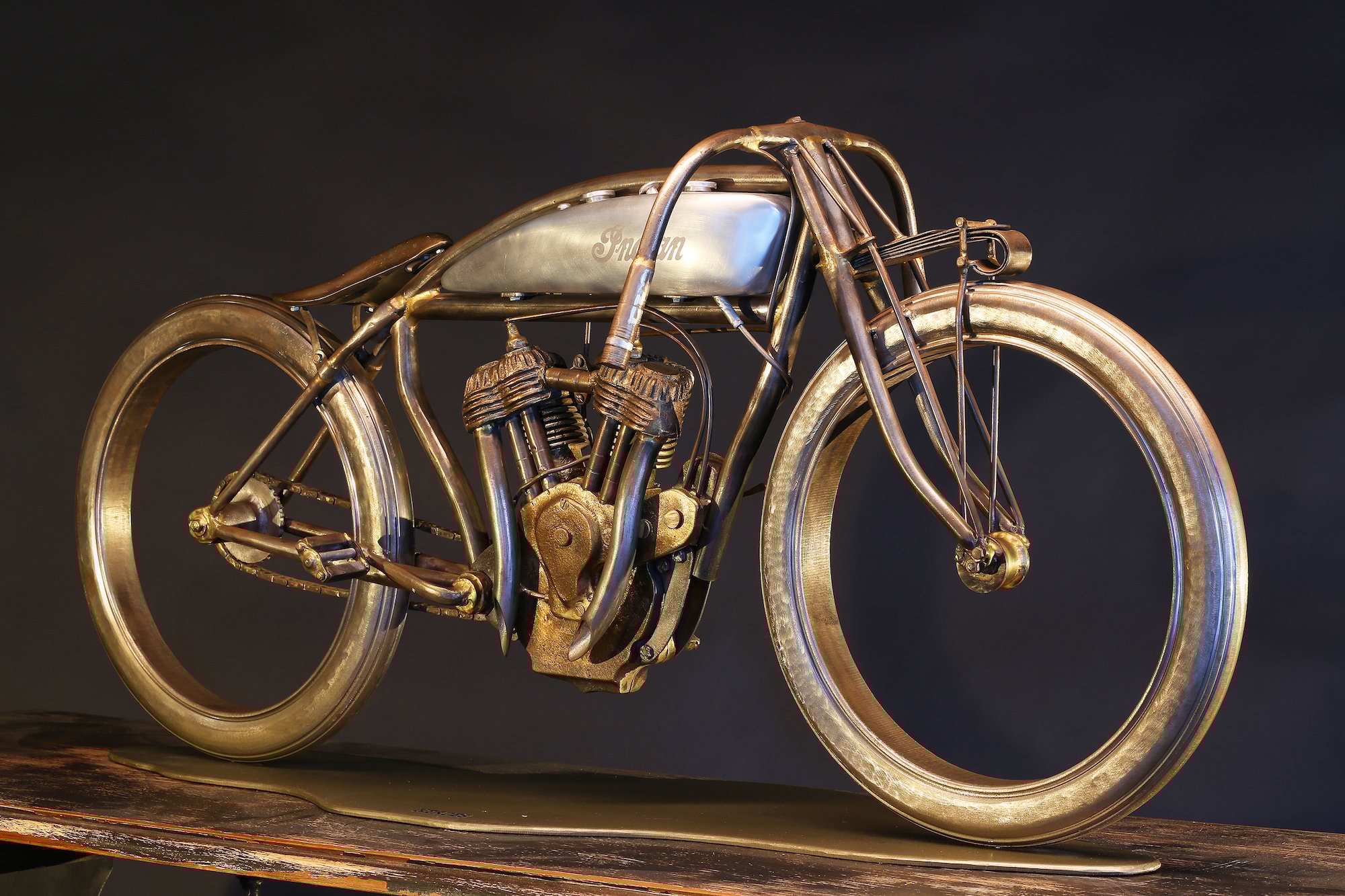 Indian Board Track Motorcycle Sculptures