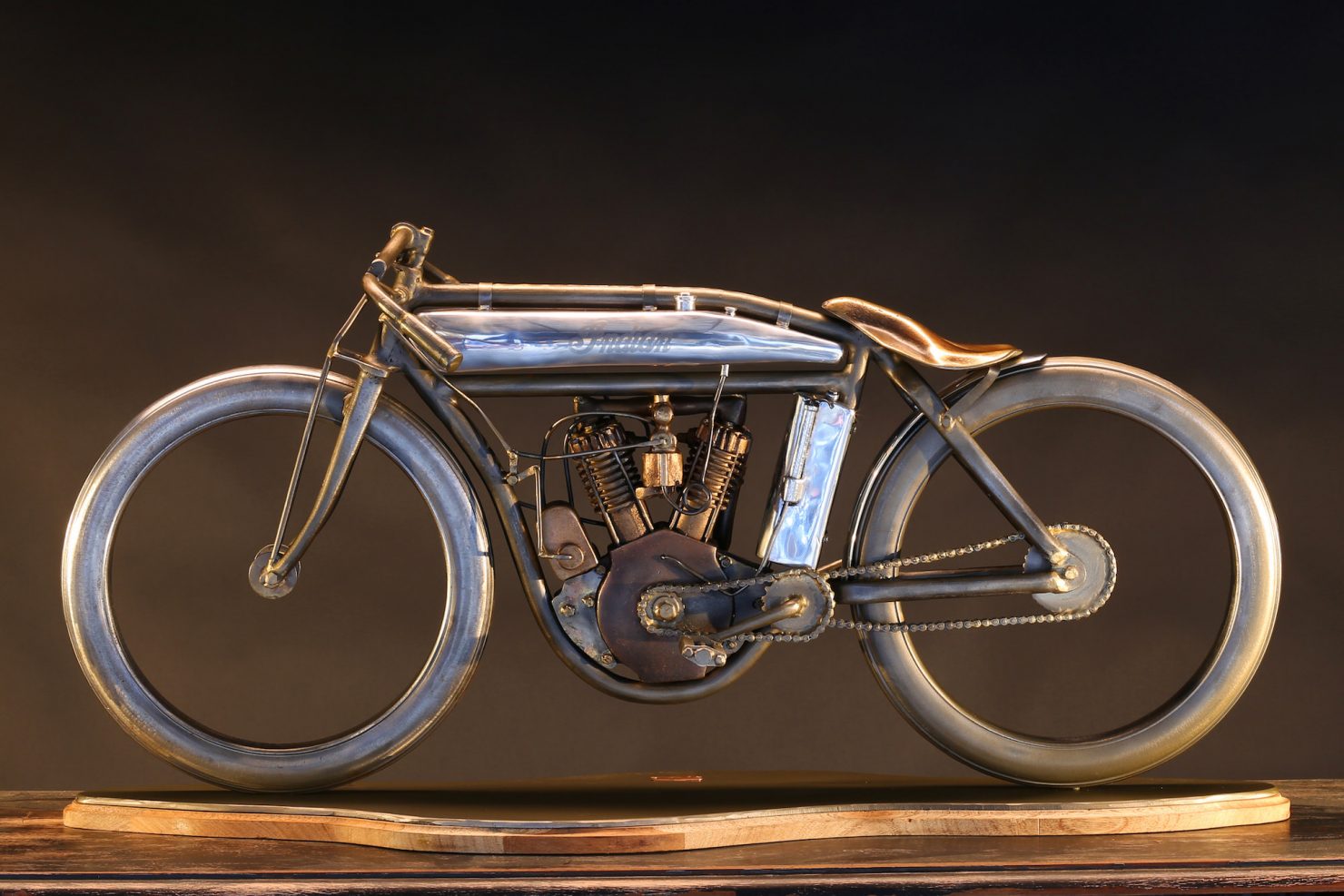 Indian Board Track Motorcycle Sculptures