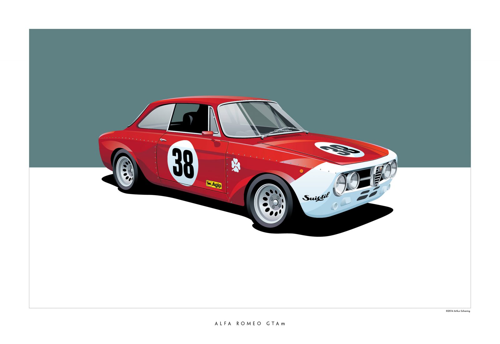 Iconic Racing Cars by Arthur Schening