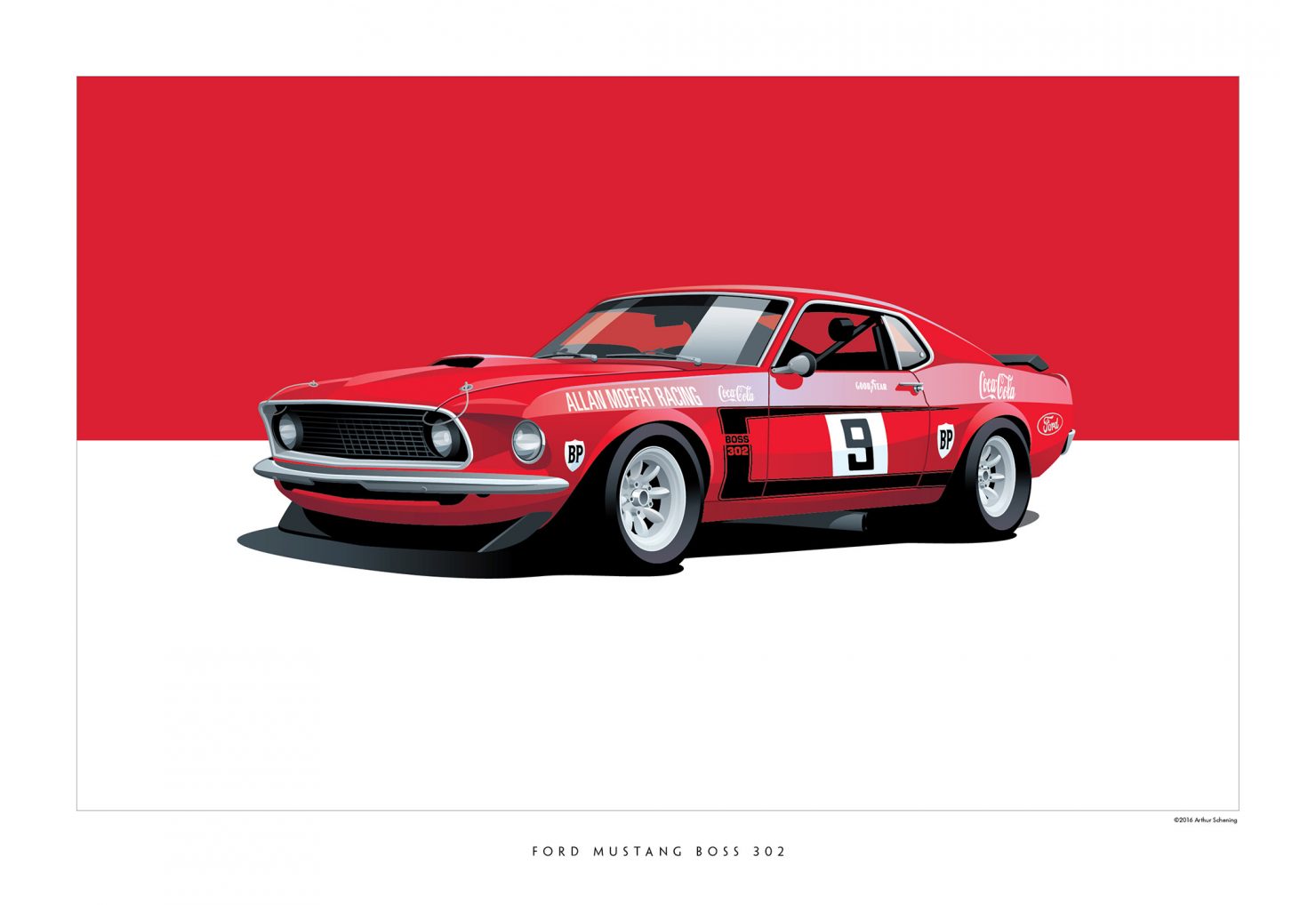 Iconic Racing Cars by Arthur Schening