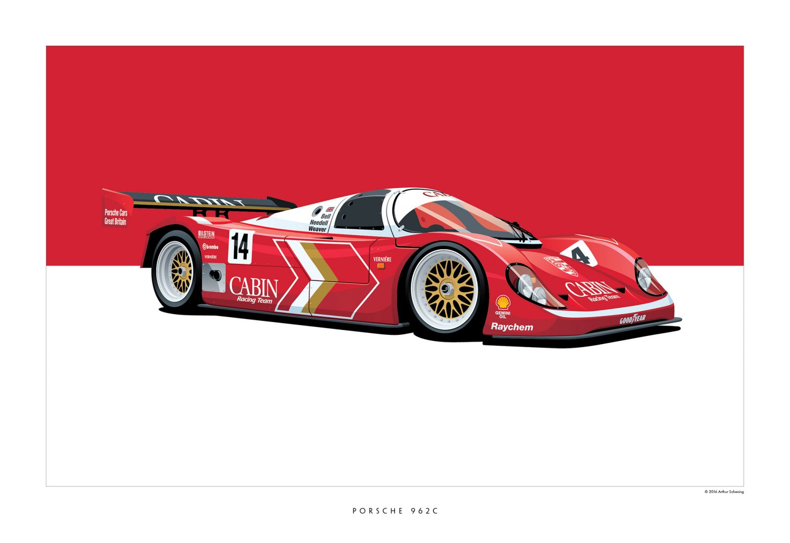 Iconic Racing Cars by Arthur Schening