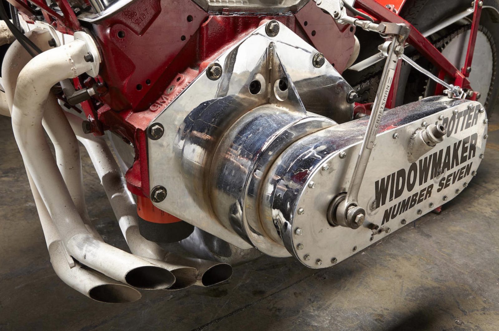 EJ Potter V8 Dragbike Widowmaker 7