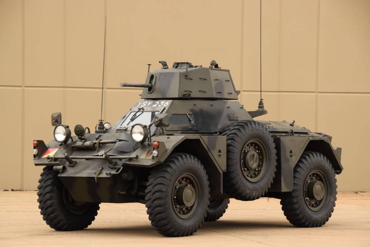 A Paintball Gun Equipped Daimler Ferret