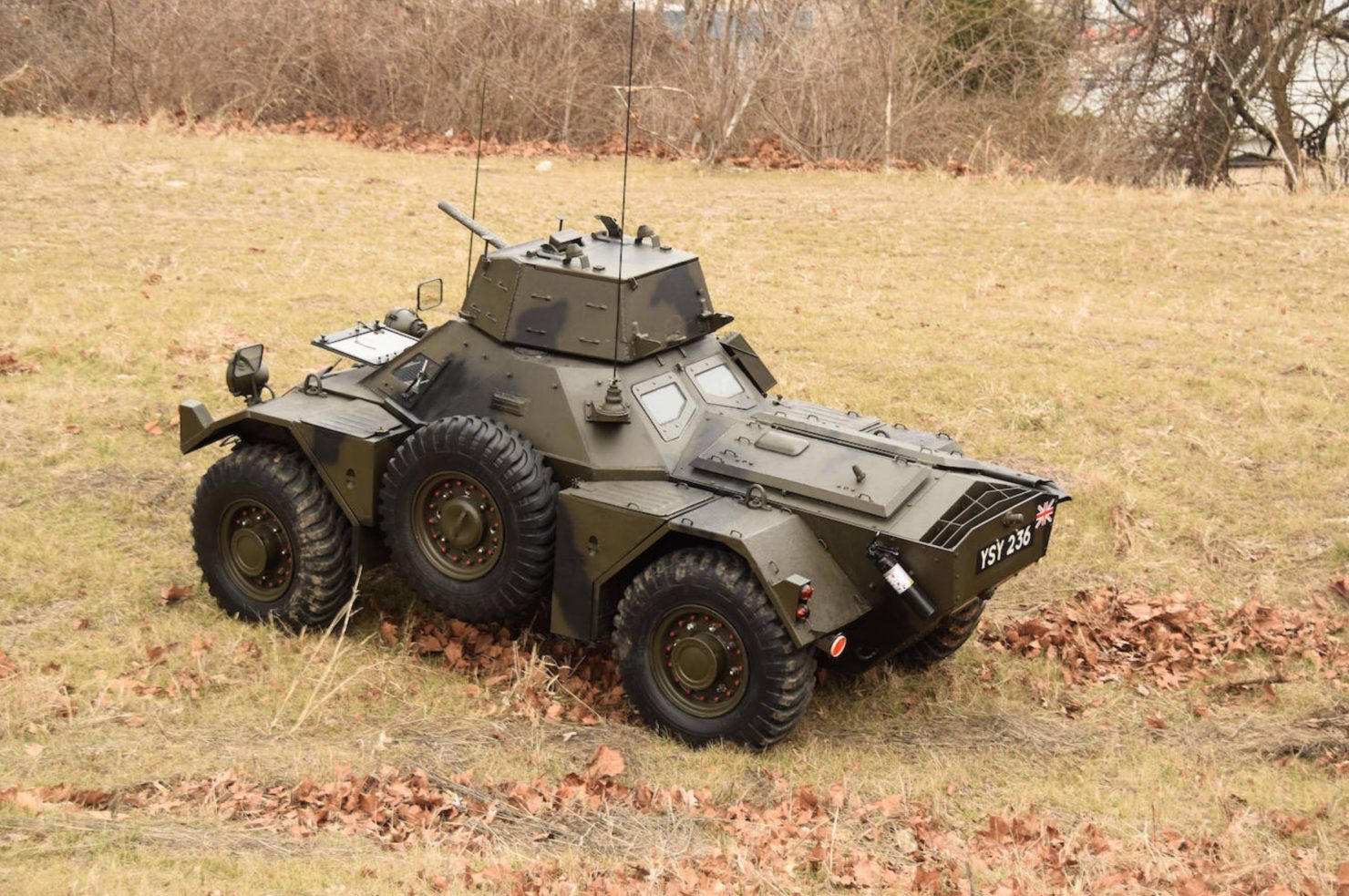 A Paintball Gun Equipped Daimler Ferret