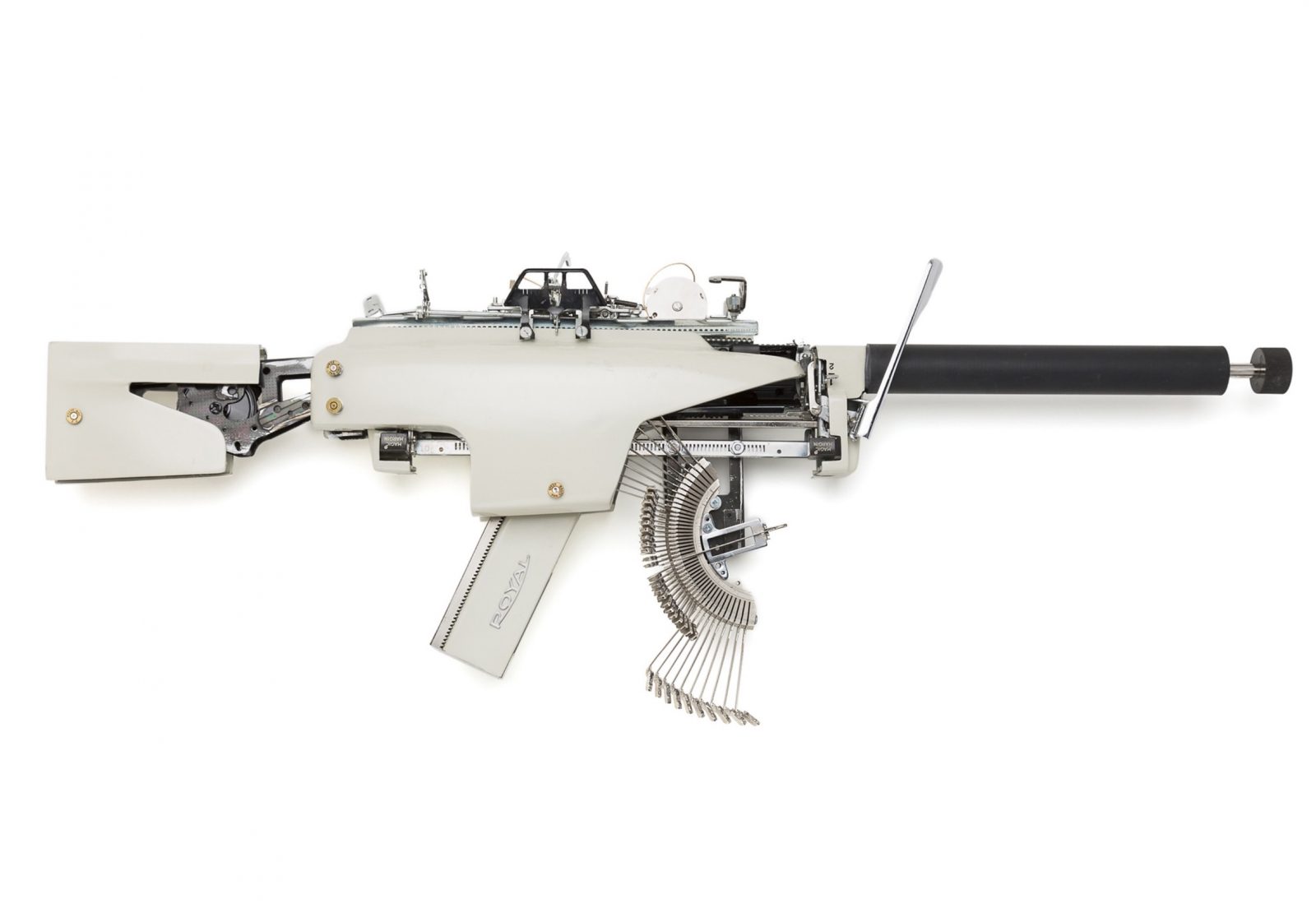 Typewriter Gun Sculptures