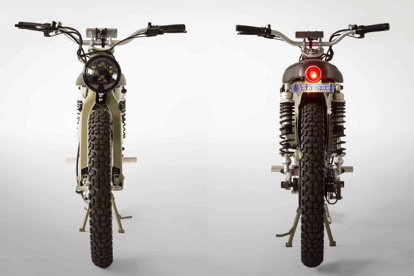 The eCub 2 - A Retro Electric Motorcycle by Shanghai Customs