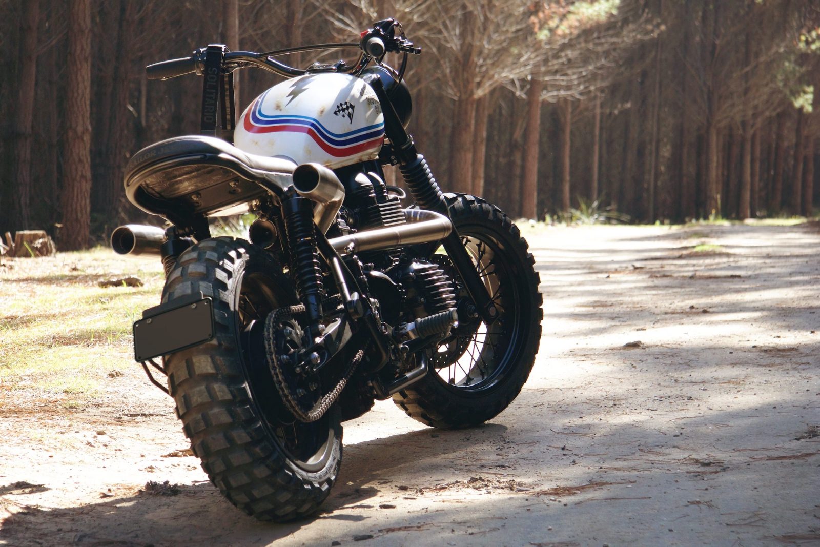 Gasoline Motor Co x Sailor Jerry Custom Triumph Scrambler