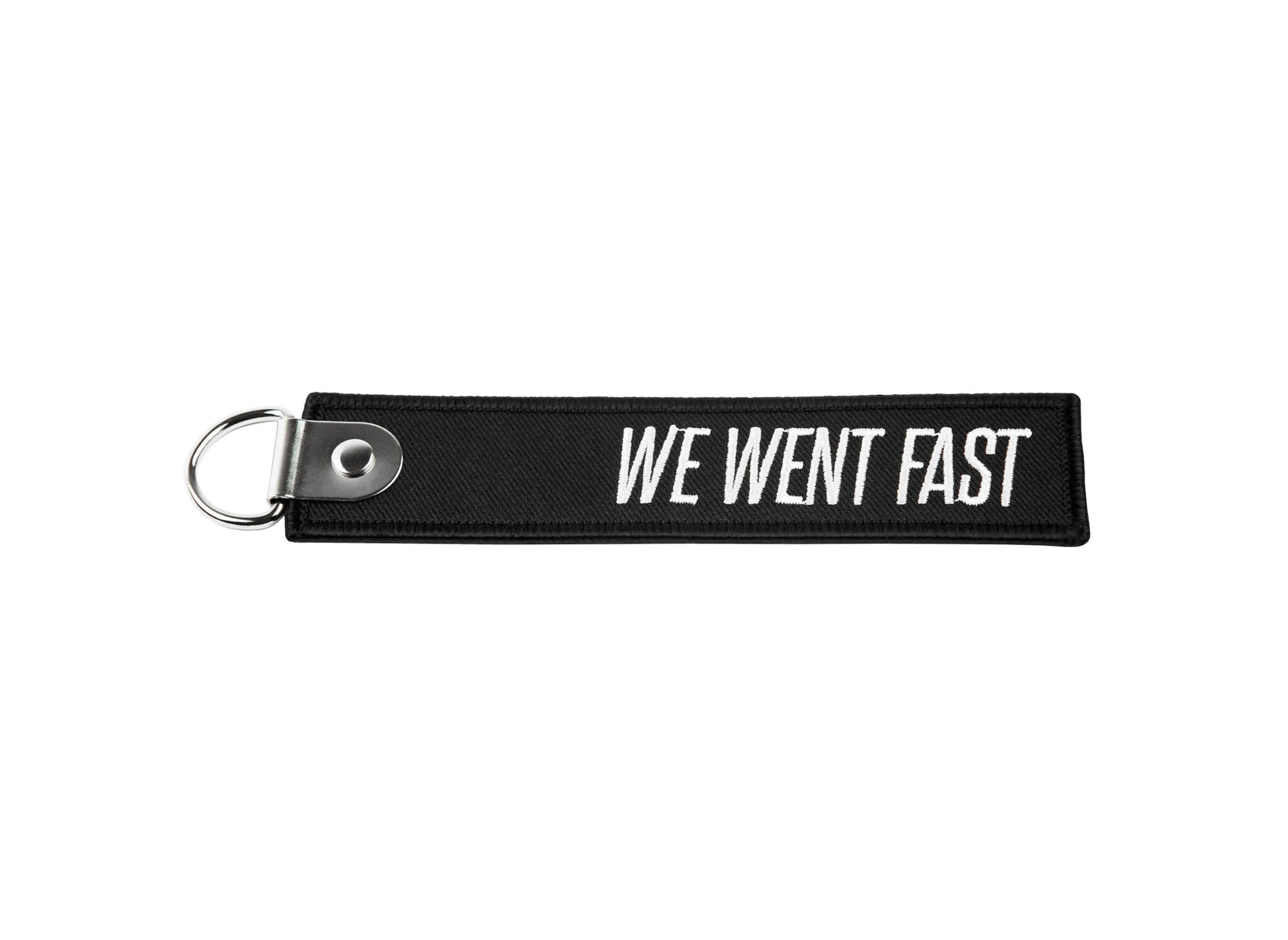 We Went Fast Key Tag