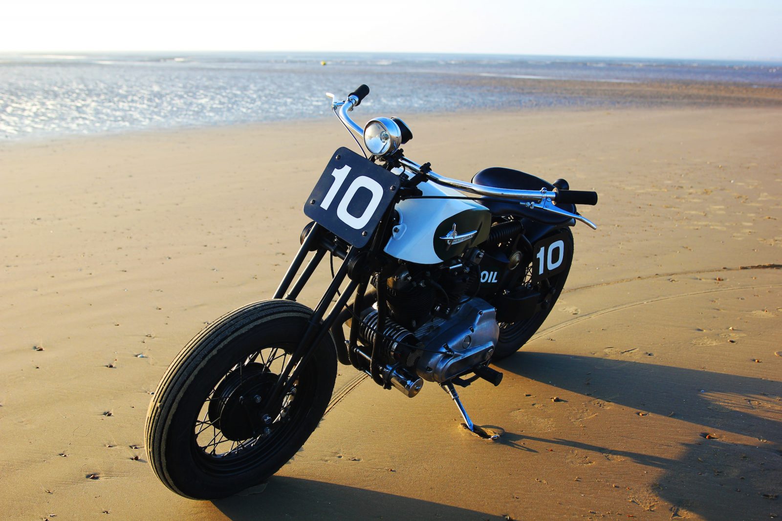 The British Harley-Davidson Beach Racer by Hoxton Moto