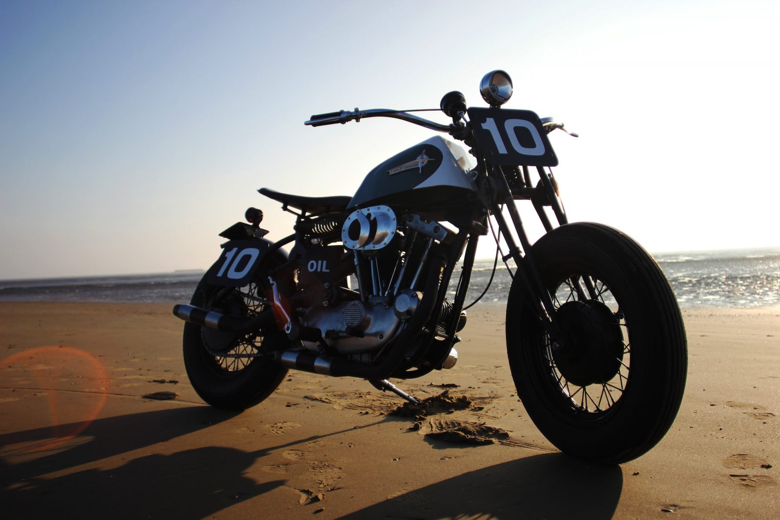 The British Harley-Davidson Beach Racer by Hoxton Moto