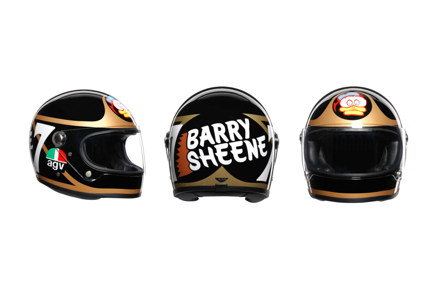 The New AGV X3000 Barry Sheene Motorcycle Helmet