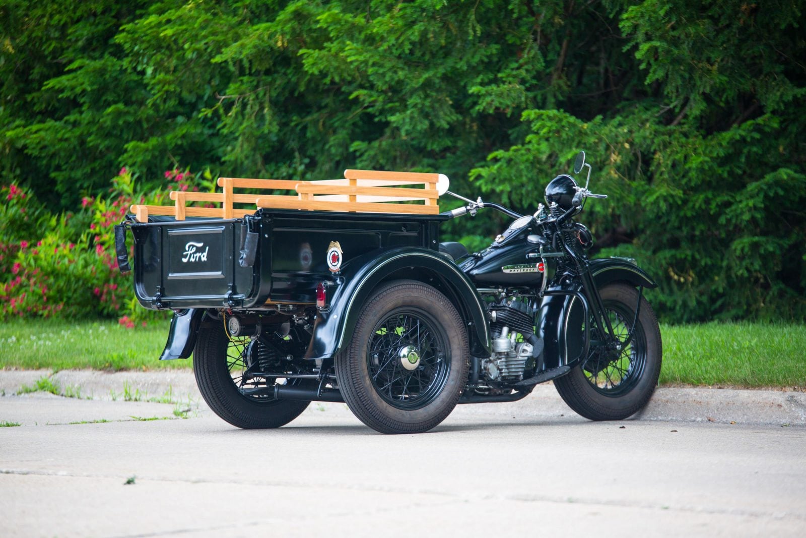 A Custom Harley Davidson Servi Car X Model T Ford
