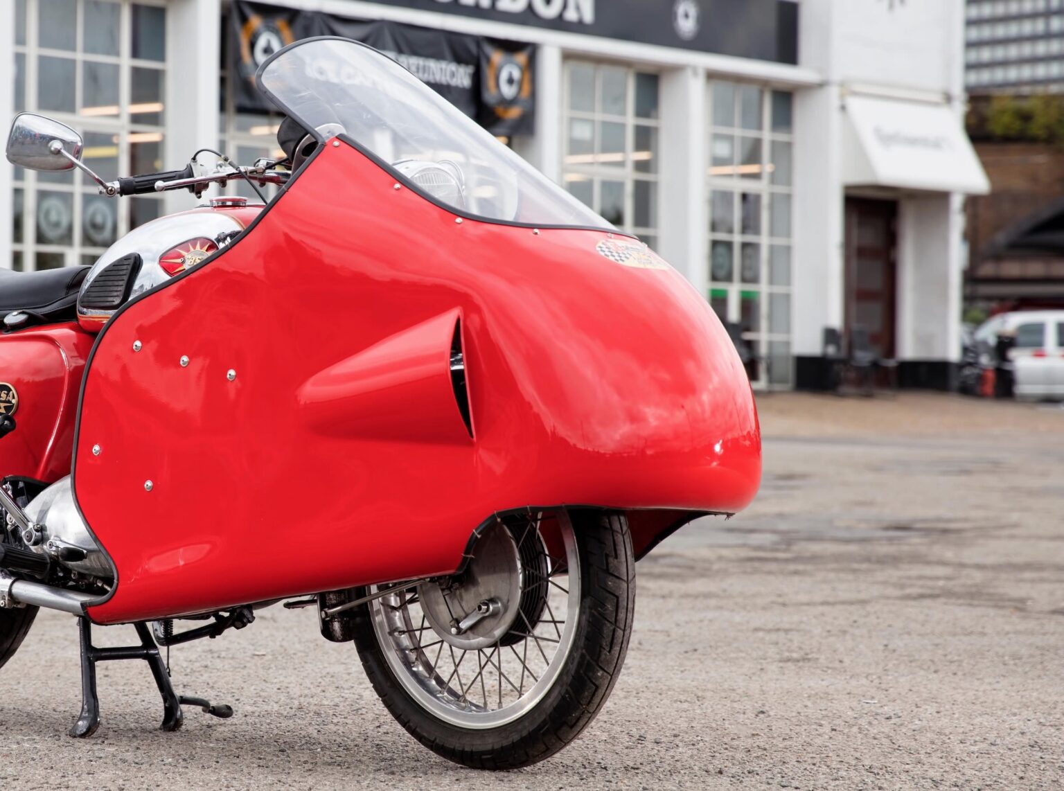 A BSA A65 Rocket - With An Original DMD Streamliner Dustbin Fairing
