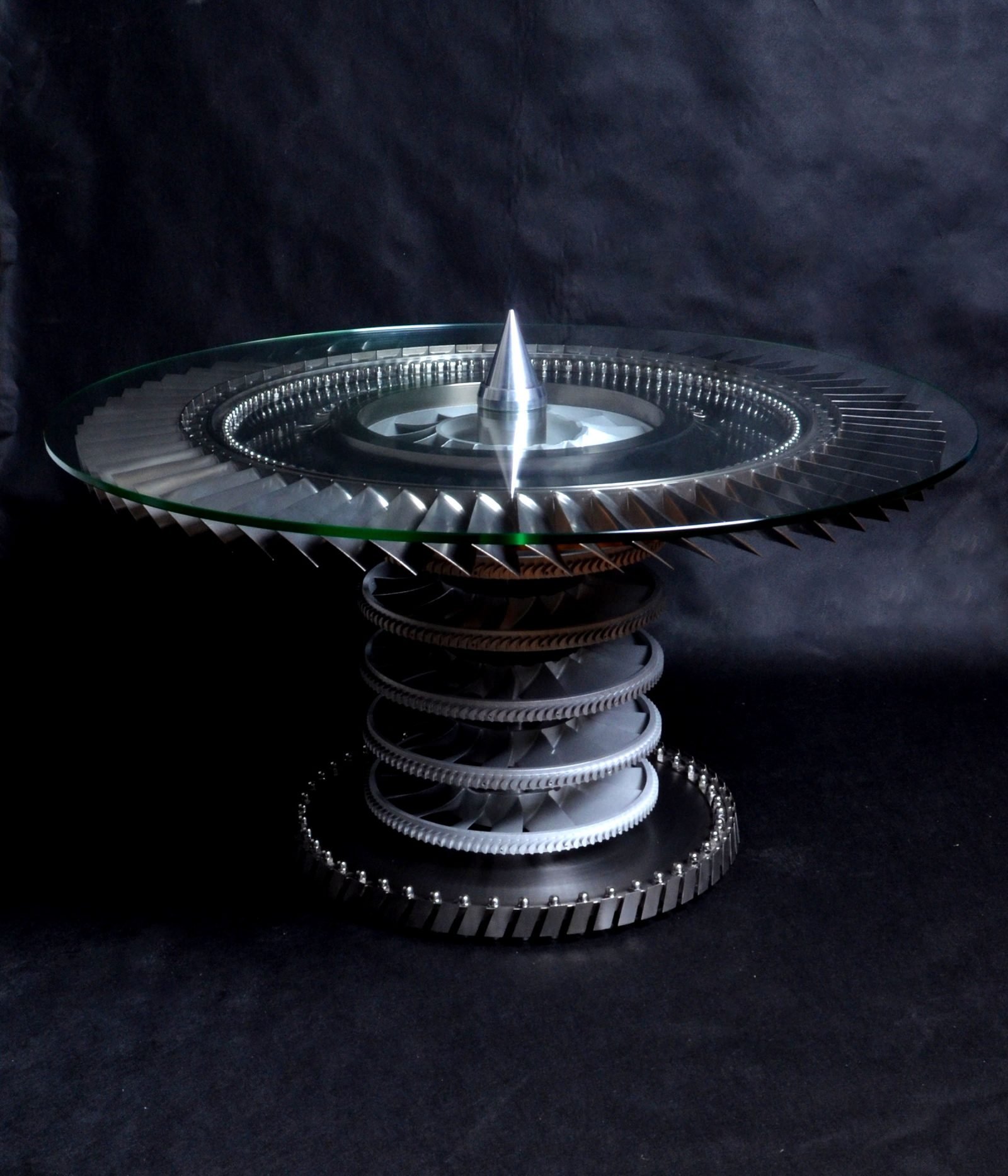 Tornado Fighter-Bomber Jet Engine Table by Custom Workshop