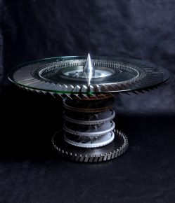 Tornado Fighter-Bomber Jet Engine Table by Custom Workshop