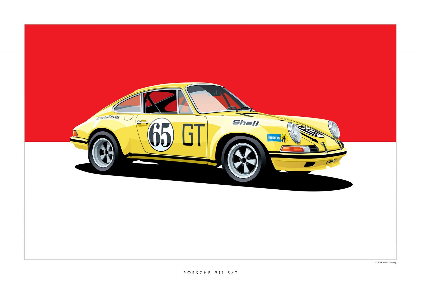 A Garage On Your Wall - The Automotive Art Of Arthur Schening