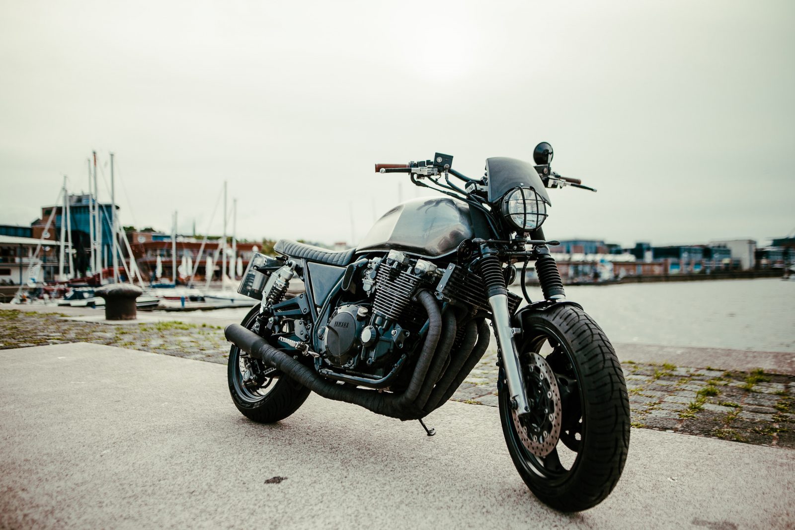 A Monochromatic Custom Yamaha XJR1300 - Built By Espiat
