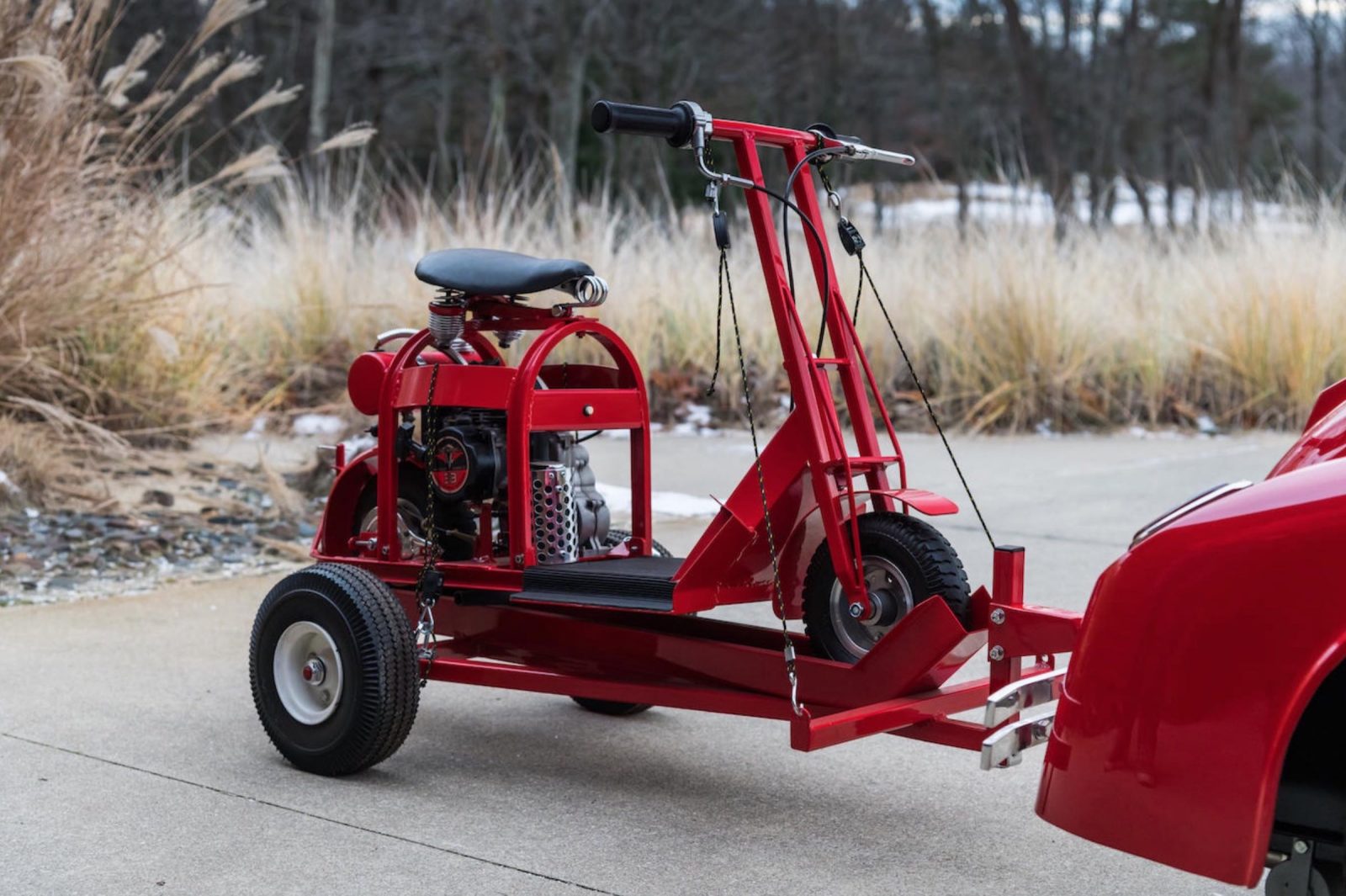 A Cushman-Powered Car with a Cushman Husky Model 53A Scooter