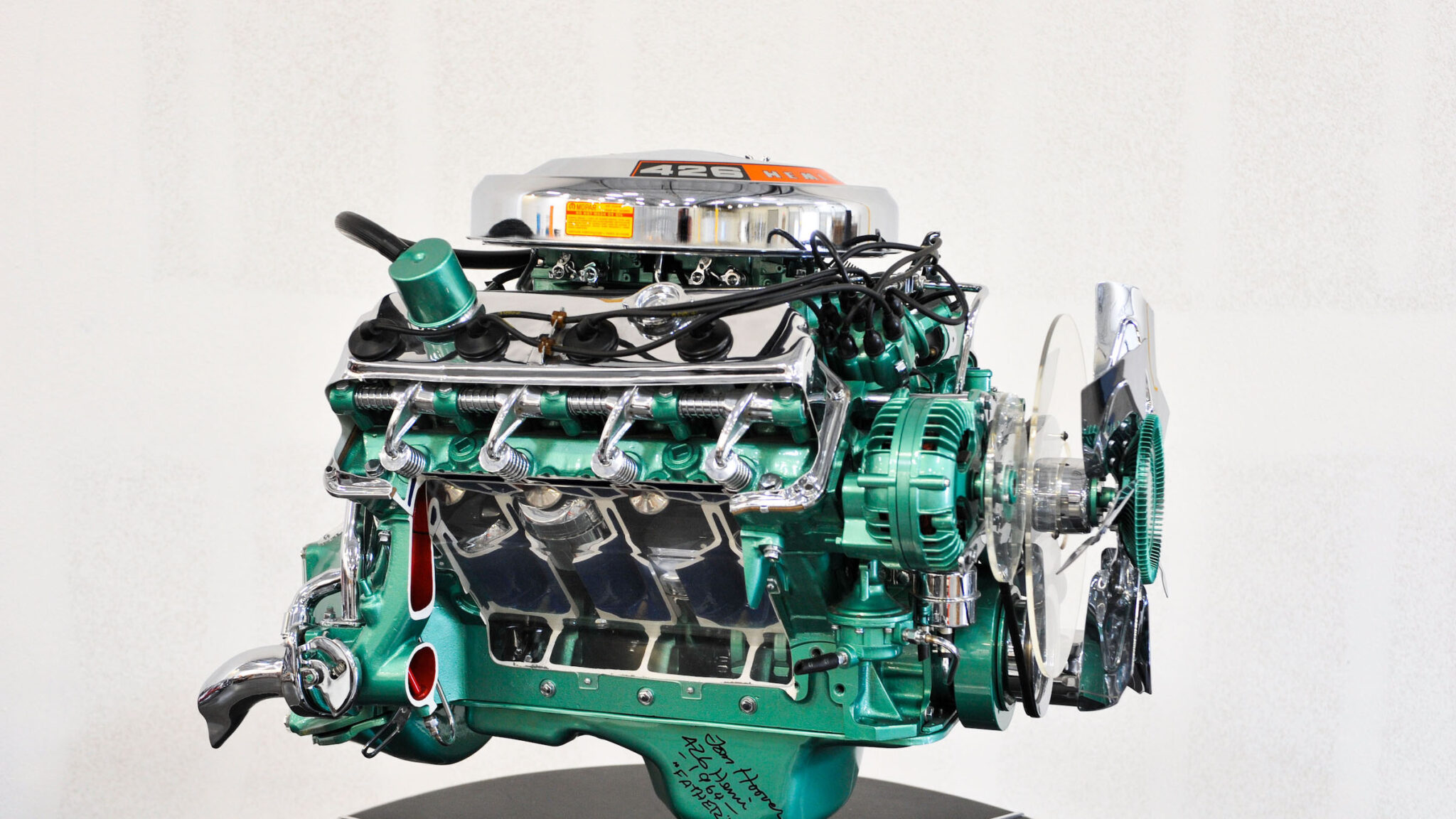 An Original Dodge 426 Hemi V8 Display Engine