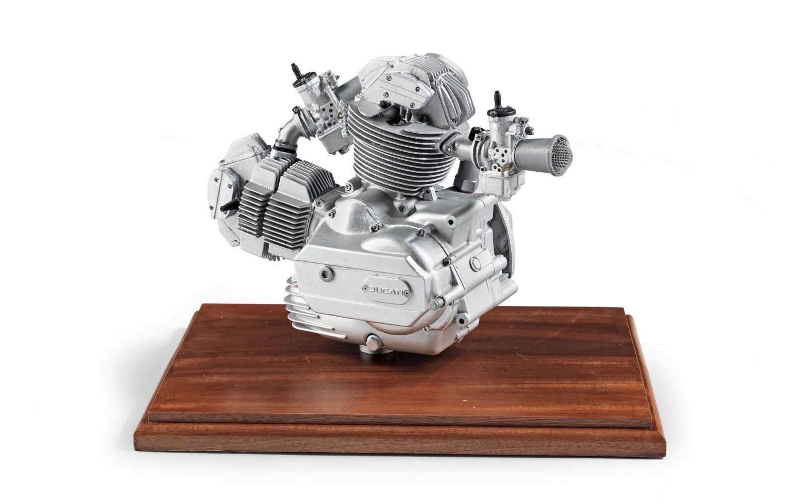 A Scratch-Built 40% Scale Model of a Ducati Square Case Engine