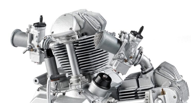 A Scratch-Built 40% Scale Model of a Ducati Square Case Engine