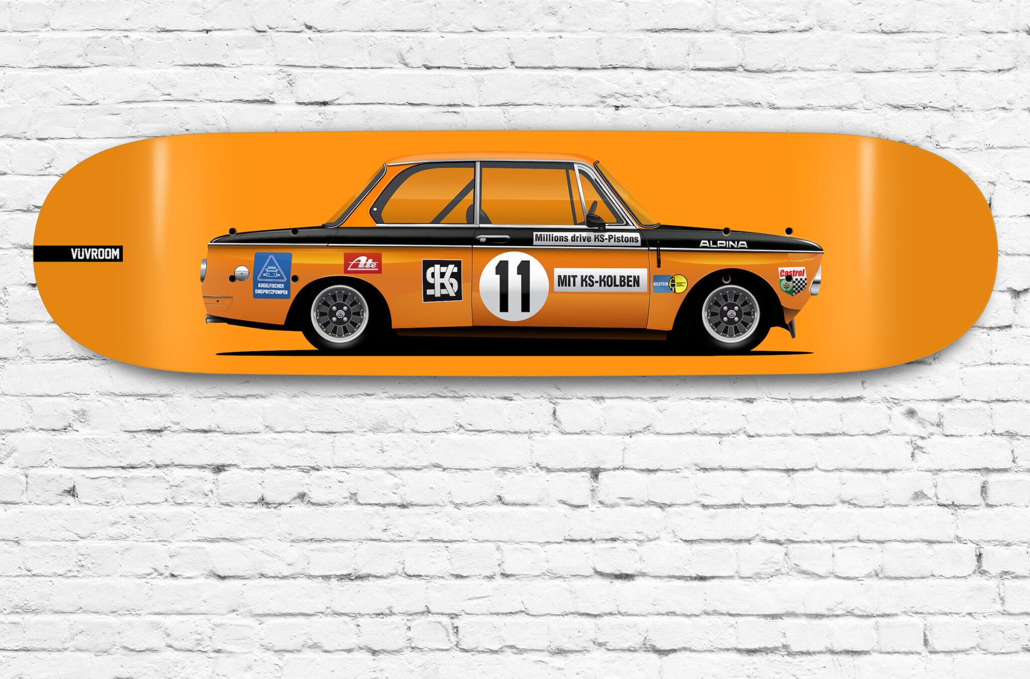 Vuvroom Classic Car Skateboard Decks / Wall Art - $60 USD