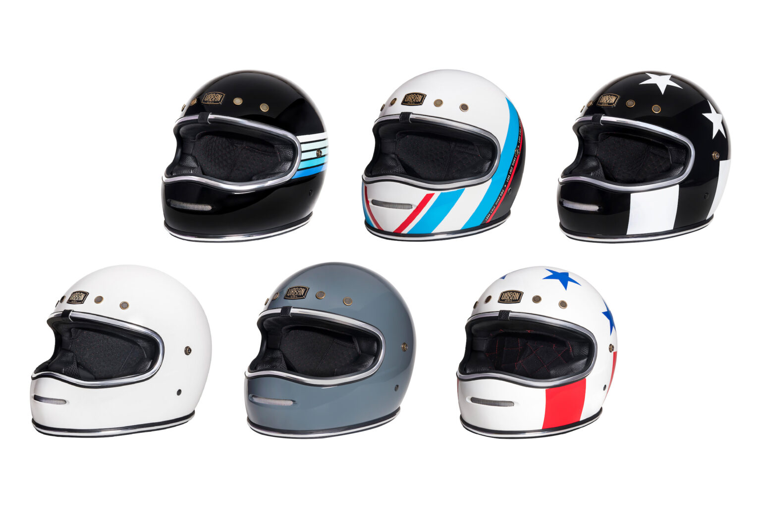 Urban BigBore Retro Full Face Motorcycle Helmet - $169.85 USD