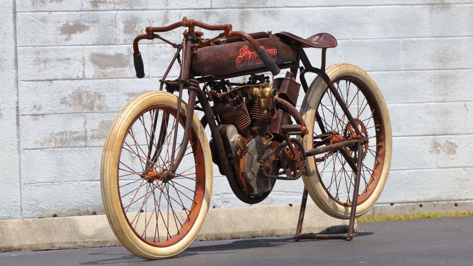 Uruguayan Garage Find - An $85,000 USD 1914 Indian 8-Valve Board Track ...