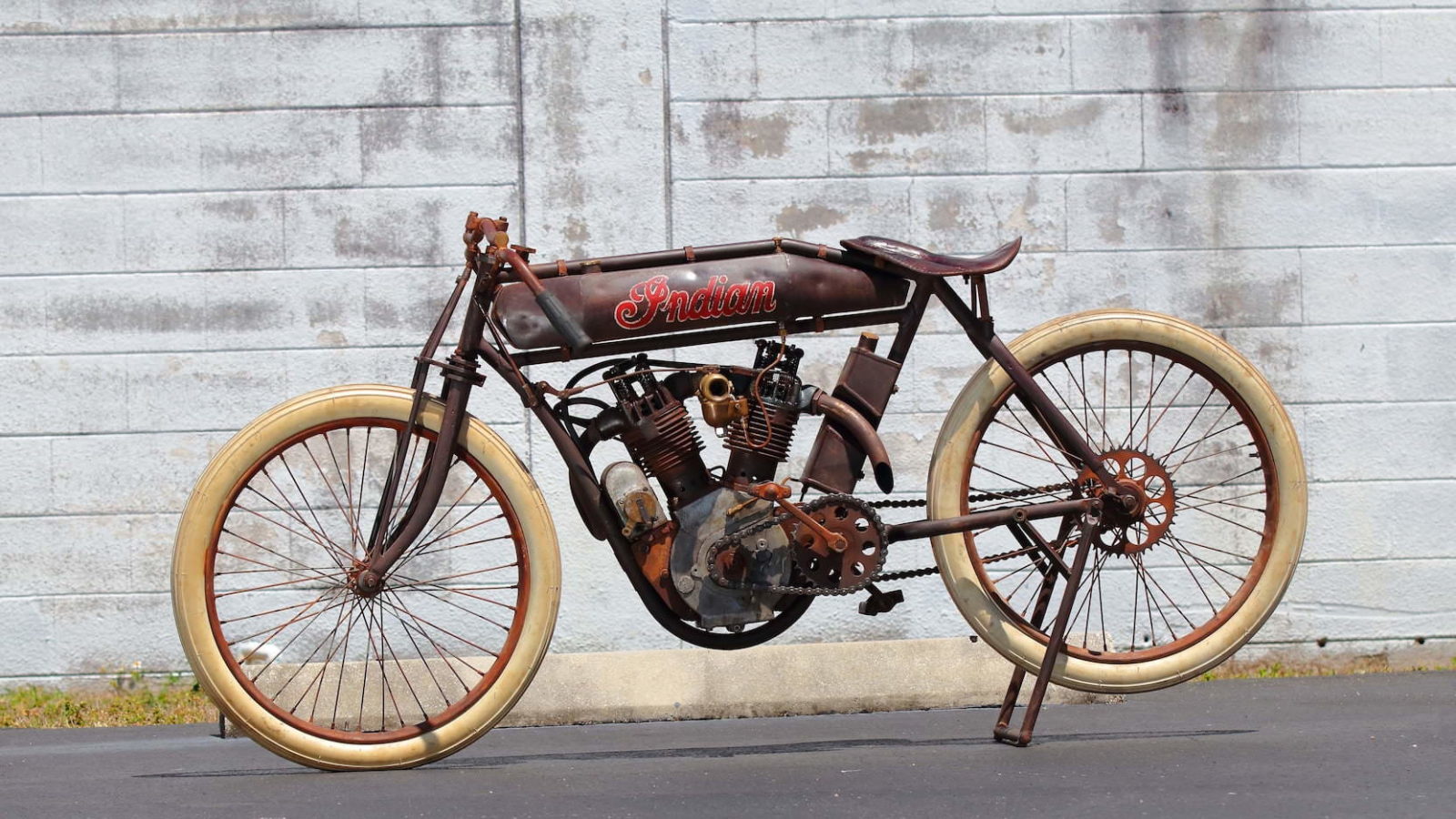 Uruguayan Garage Find - An $85,000 USD 1914 Indian 8-Valve Board Track ...