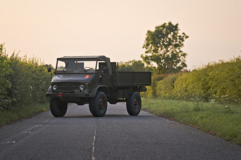 An Ex-German Bundeswehr Military Mercedes-Benz Unimog 404