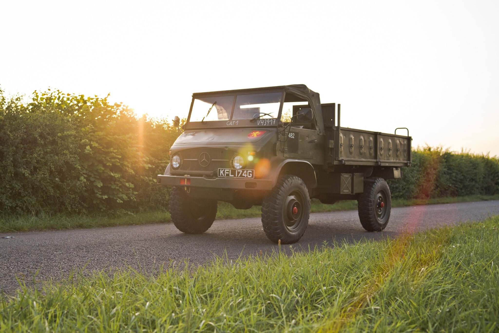 An Ex-German Bundeswehr Military Mercedes-Benz Unimog 404