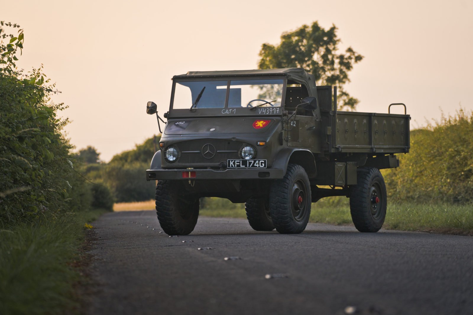 An Ex-German Bundeswehr Military Mercedes-Benz Unimog 404