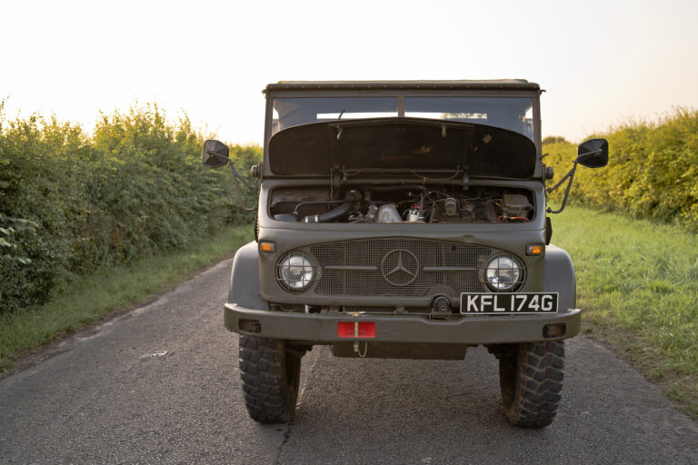 An Ex-German Bundeswehr Military Mercedes-Benz Unimog 404