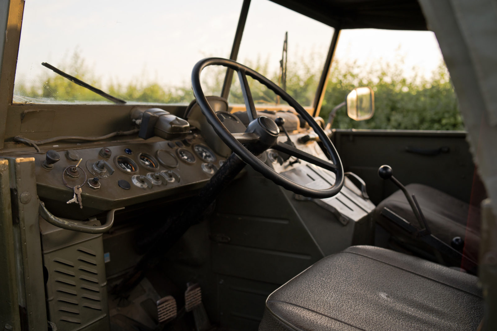 An Ex-German Bundeswehr Military Mercedes-Benz Unimog 404