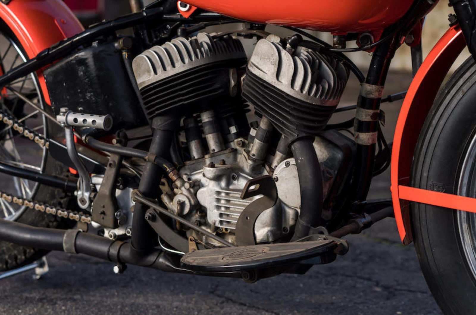 A Rare, Original 1951 Harley-Davidson WRTT Factory Road Racing Motorcycle