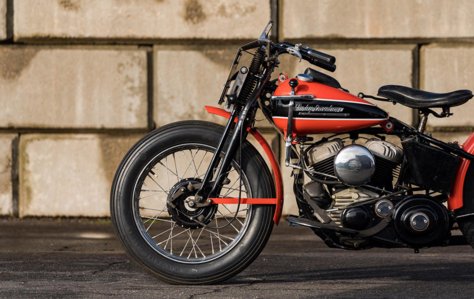 A Rare, Original 1951 Harley-Davidson WRTT Factory Road Racing Motorcycle