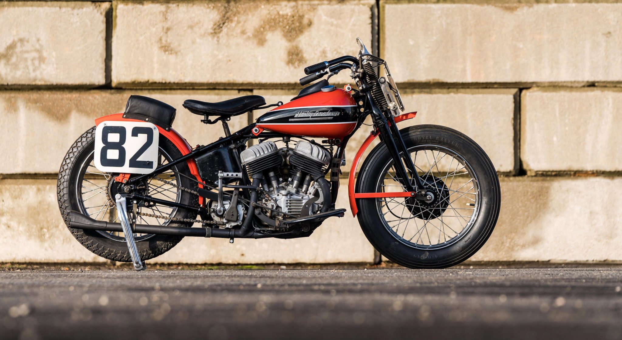 A Rare, Original 1951 Harley-Davidson WRTT Factory Road Racing Motorcycle