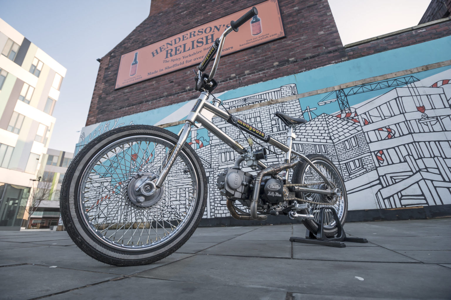 A Motorized 1983 Mongoose Californian BMX Bike by Sub Kulture Cycles