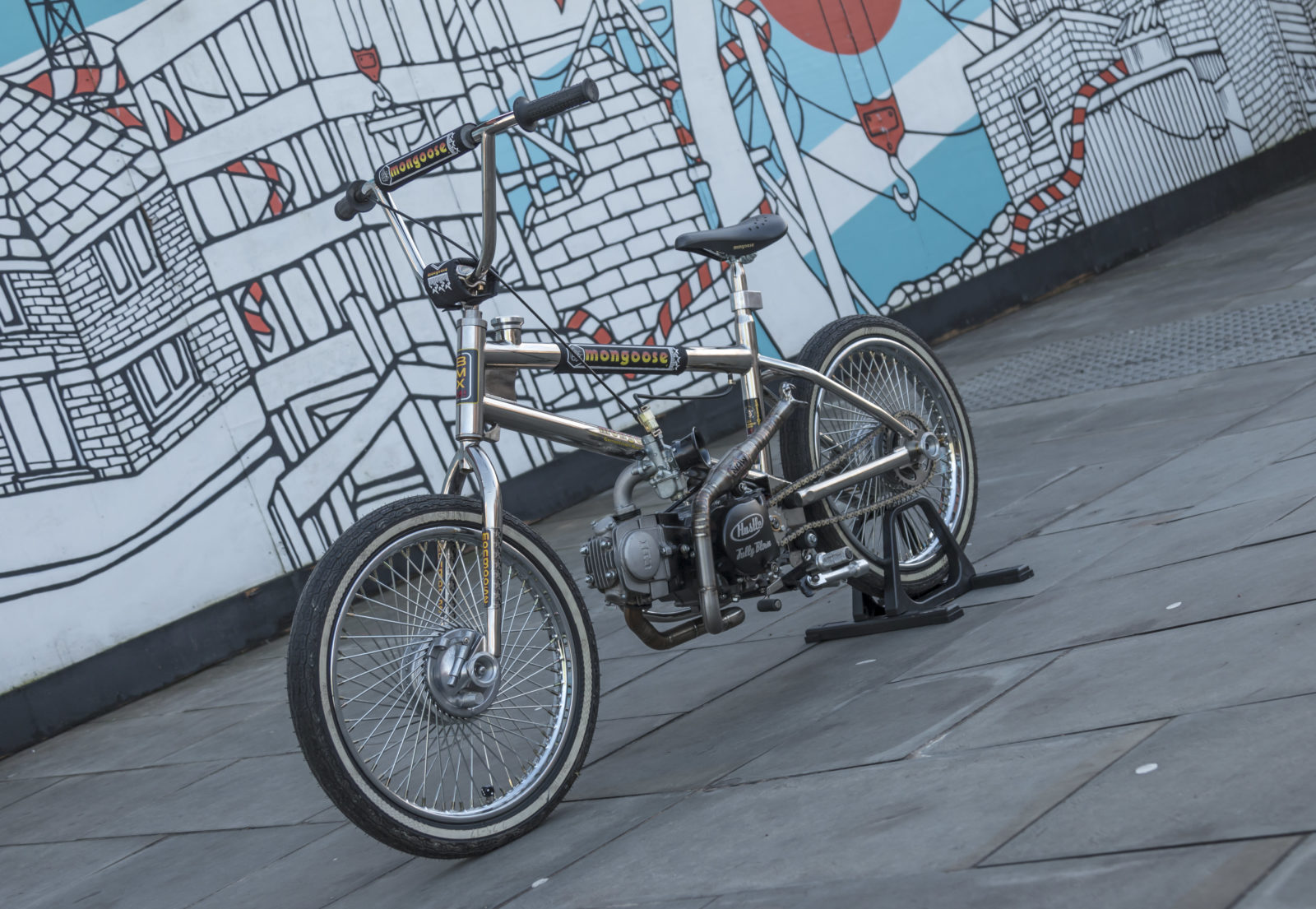 A Motorized 1983 Mongoose Californian BMX Bike by Sub Kulture Cycles