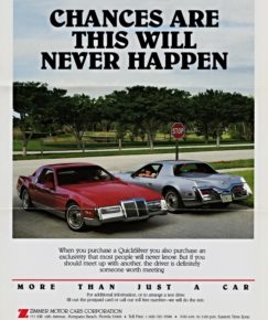 The Zimmer Quicksilver - Mid-Engined - Extremely Rare - 100% American