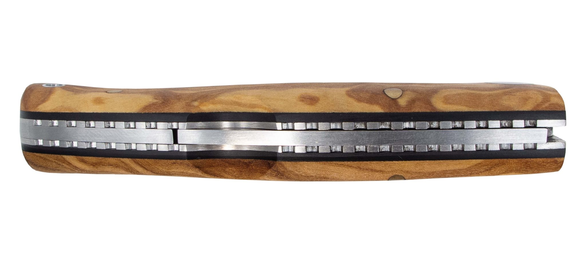 The Olivewood Navaja Folding Knife by Castillo Knives