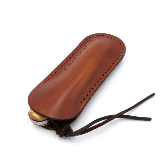 The Olivewood Navaja Folding Knife by Castillo Knives