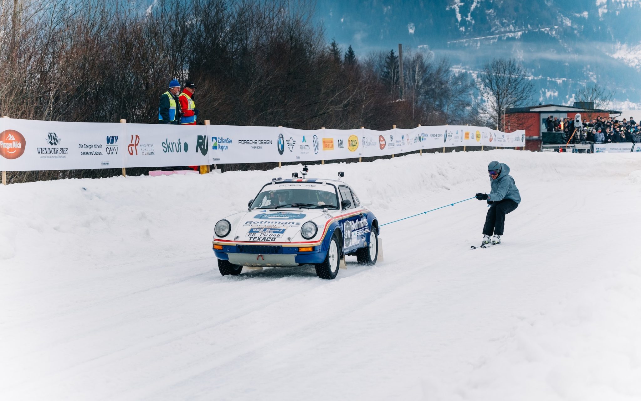 A Look At The Incredible GP Ice Race – Would You Ski Behind A Race Car?